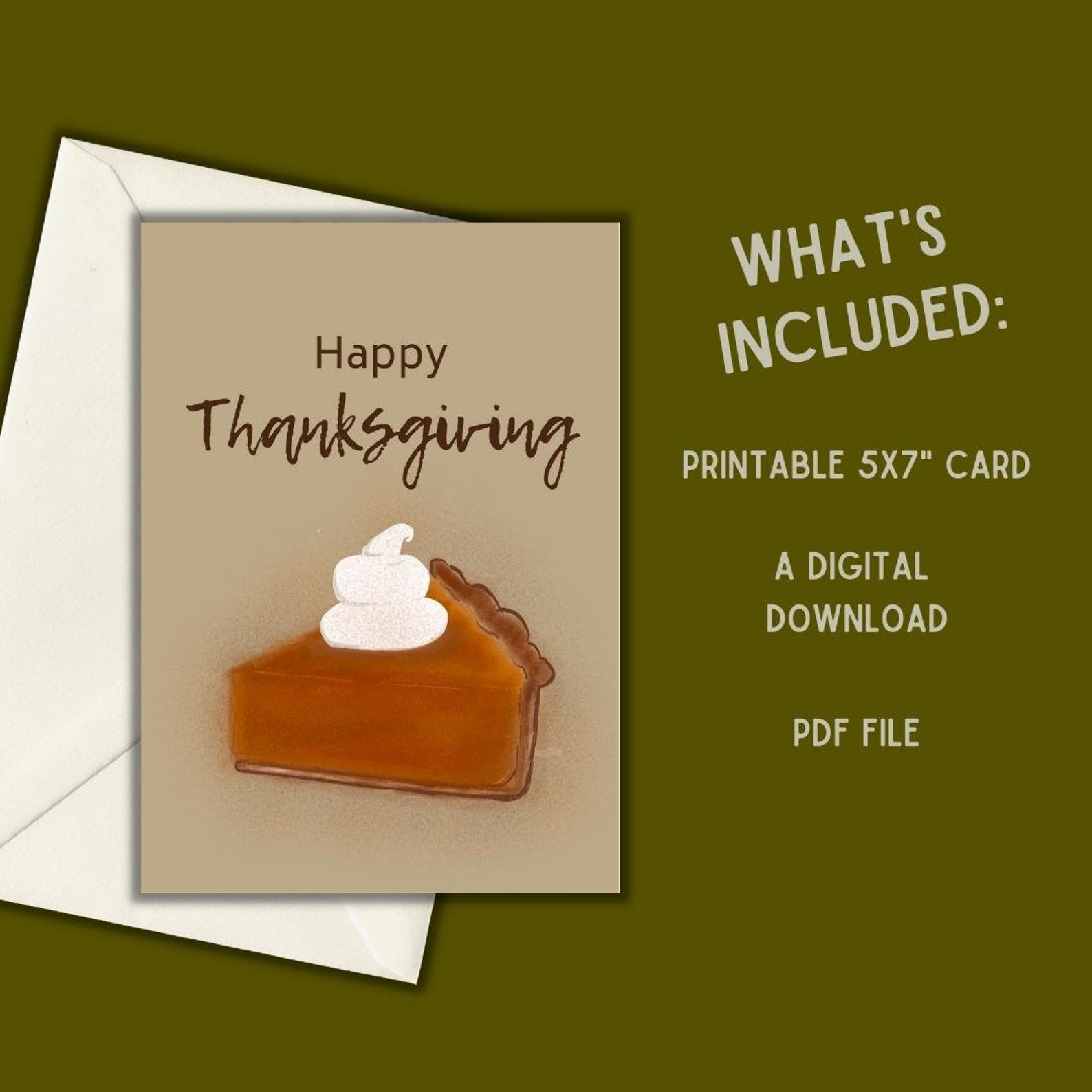 Happy Thanksgiving Card, Thanksgiving Card Printable, Happy ...