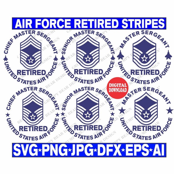 Us Air Force Retired Sticker - Etsy
