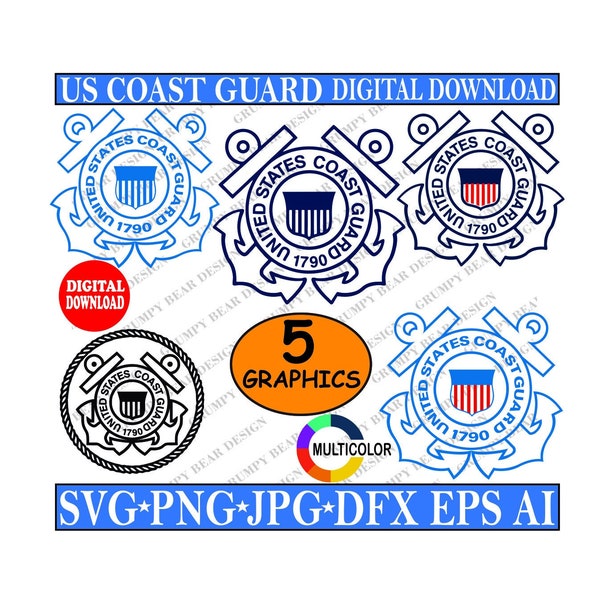 Coast Guard Laser Cut Logo - Etsy