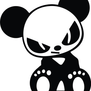 Bad Panda X6 Graphic, Panda Middle Finger, Digital Download, Bumper ...