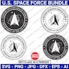 Space Force Logo Circular | SVG, PNG, JPEG - Etsy