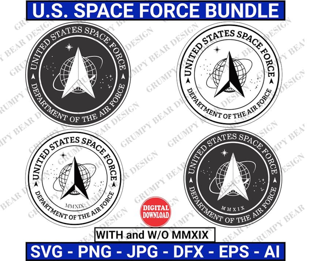 U.S. Space Force Seal, Space Force Svg, Space Force Emblem, Space Force ...