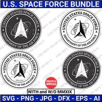 Space Force Logo Circular | SVG, PNG, JPEG - Etsy