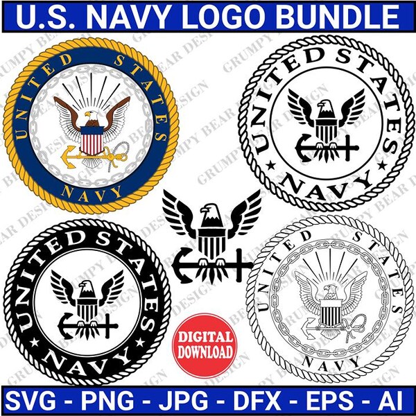 Navy Svg - Etsy