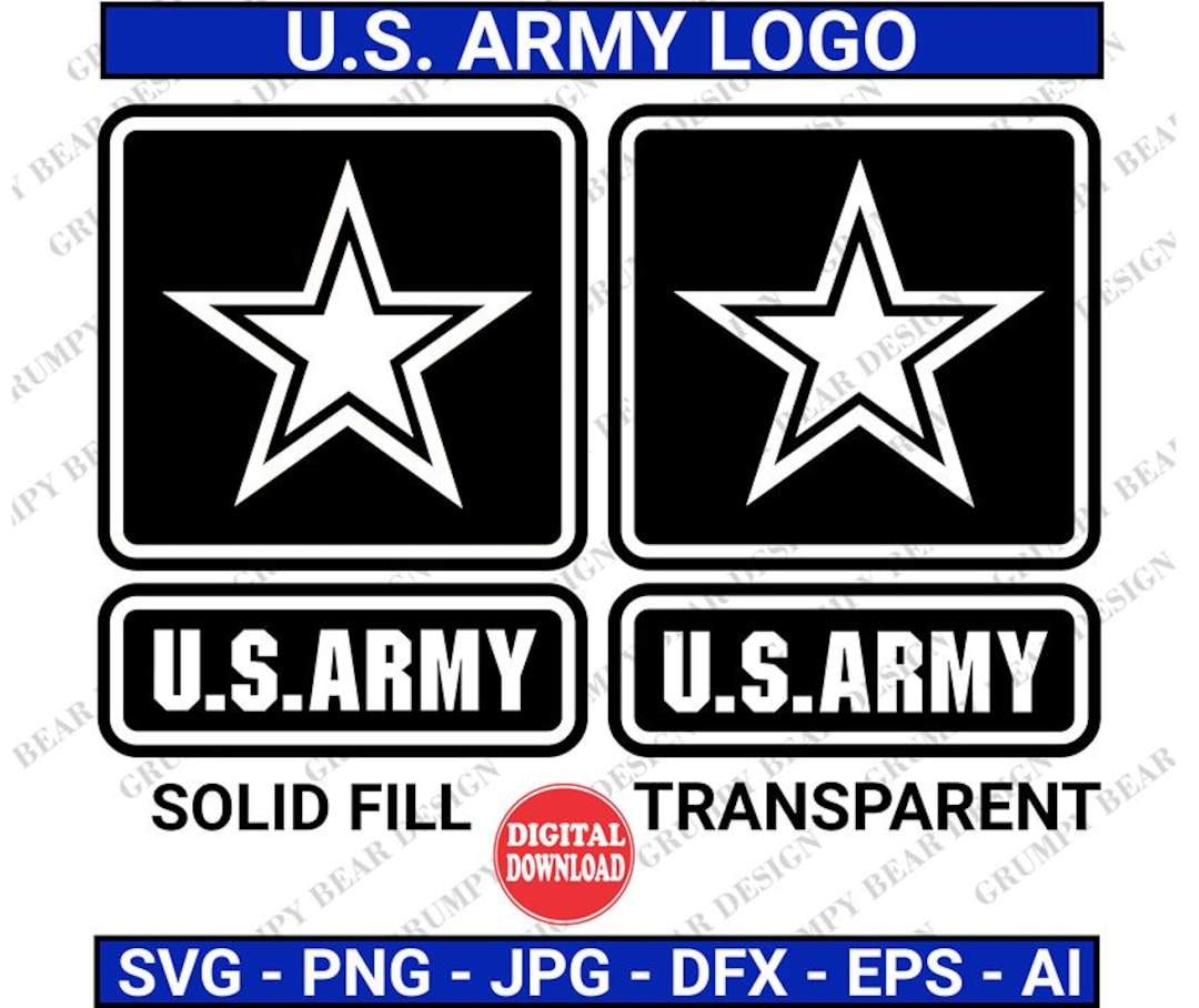 U.S. Army Logo, Army Logo Svg, Army Star Svg, Solid and Transparent ...