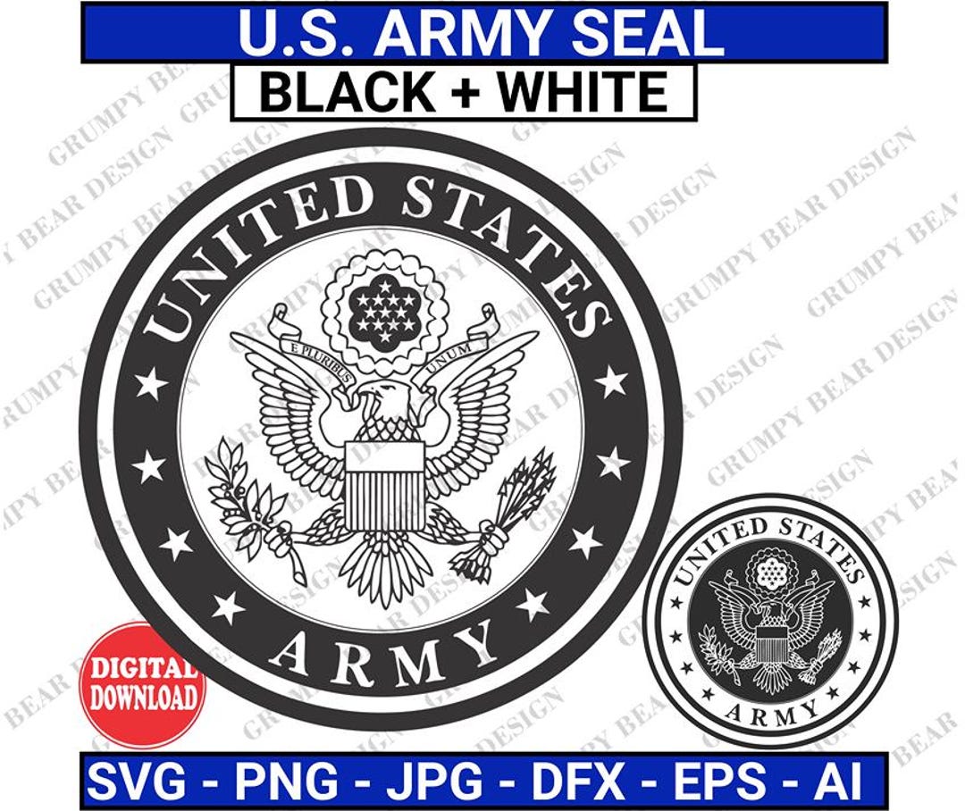 U.S. Army Seal, Army Logo, Army Crest, Army SVG, Army PNG, Army Emblem ...