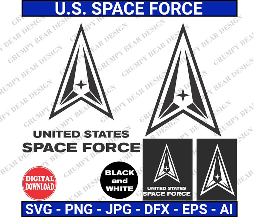 U.S. Space Force Insignia, Space Force Svg, Space Force Emblem, Space ...