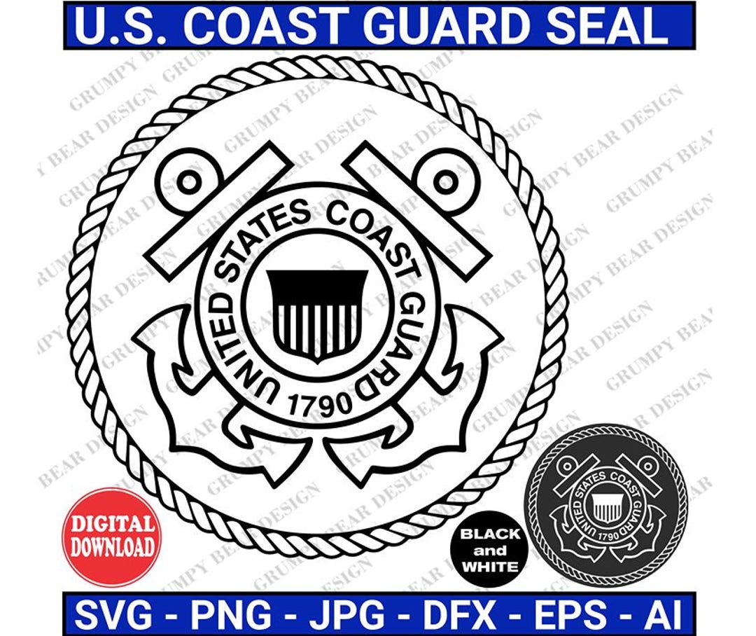 U.S. Coast Guard Seal, Coast Guard Logo, USCG Svg, Coast Guard Svg ...