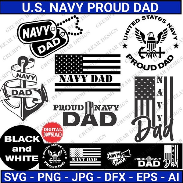 Navy Svg - Etsy