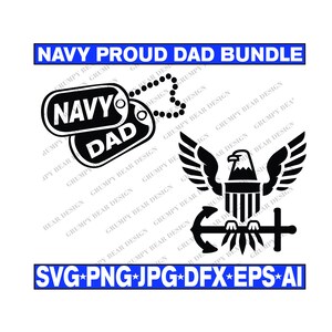 US Navy Dad, X8 Graphics, USN, Navy, Military, Veteran, Sailor, Cut ...