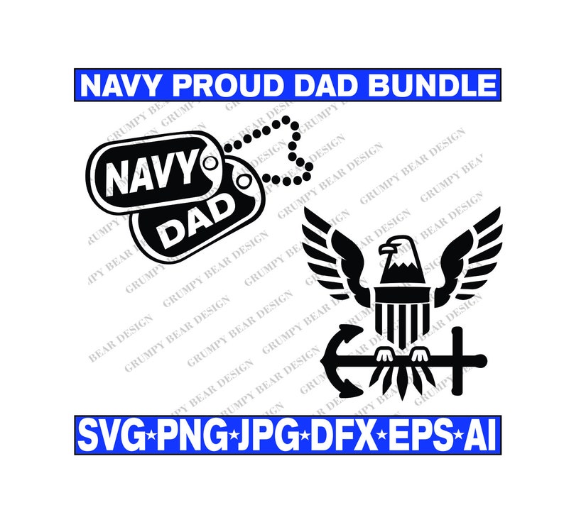 US Navy Dad X8 Graphics USN Navy Military Veteran Sailor - Etsy
