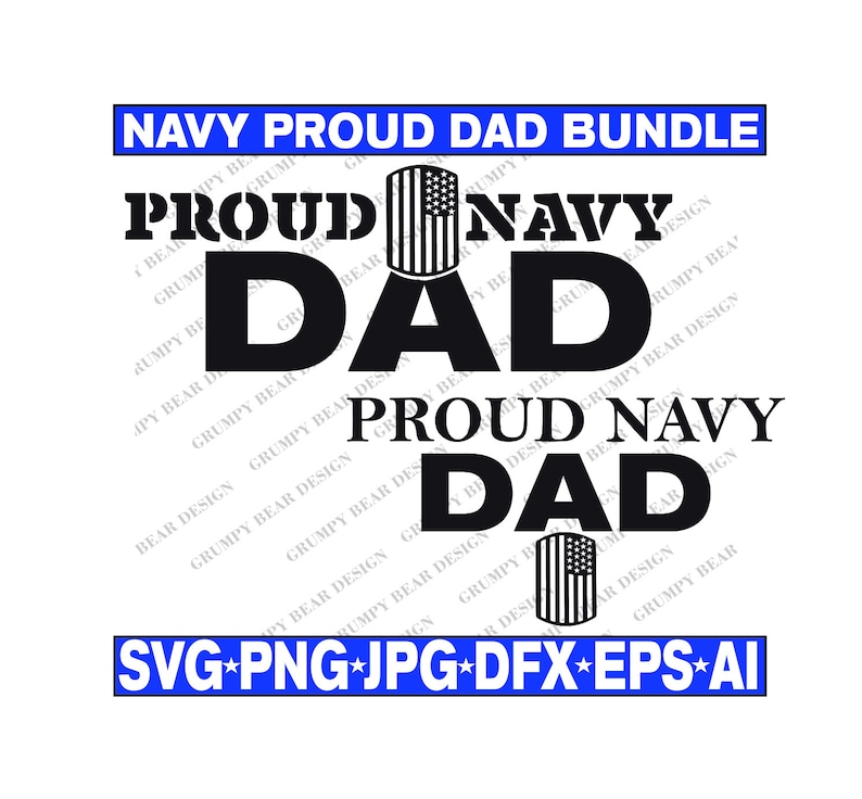US Navy Dad X8 Graphics USN Navy Military Veteran Sailor - Etsy