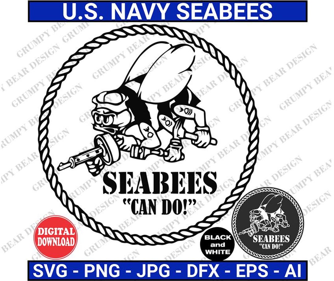 U.S. Navy Seabees, Seabees SVG, Seabees Png, Veteran, Military, Instant ...