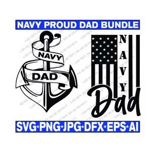 US Navy Dad, X8 Graphics, USN, Navy, Military, Veteran, Sailor, Cut ...
