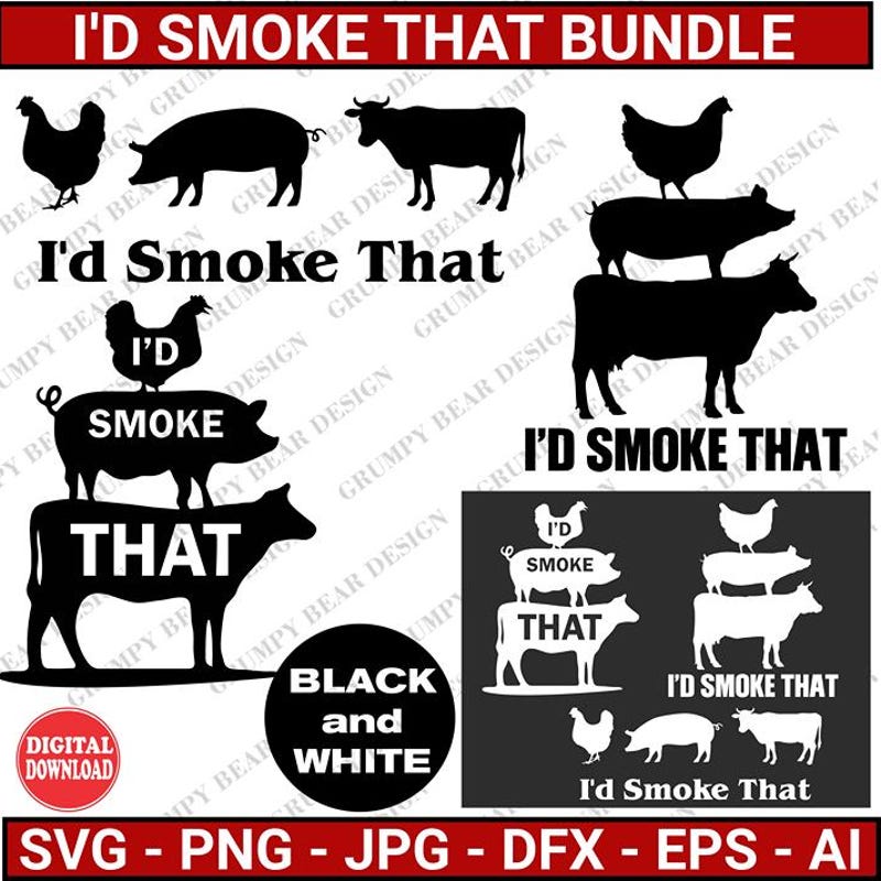 I'd Smoke That Svg - Etsy