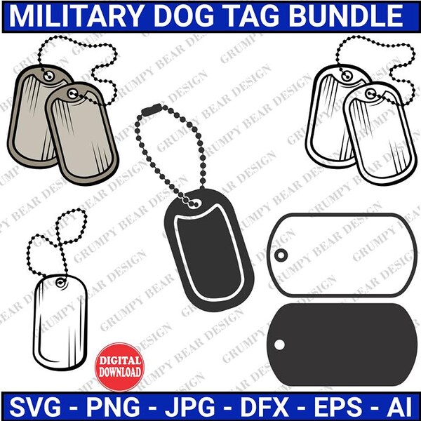 Military Dog Tag - Etsy