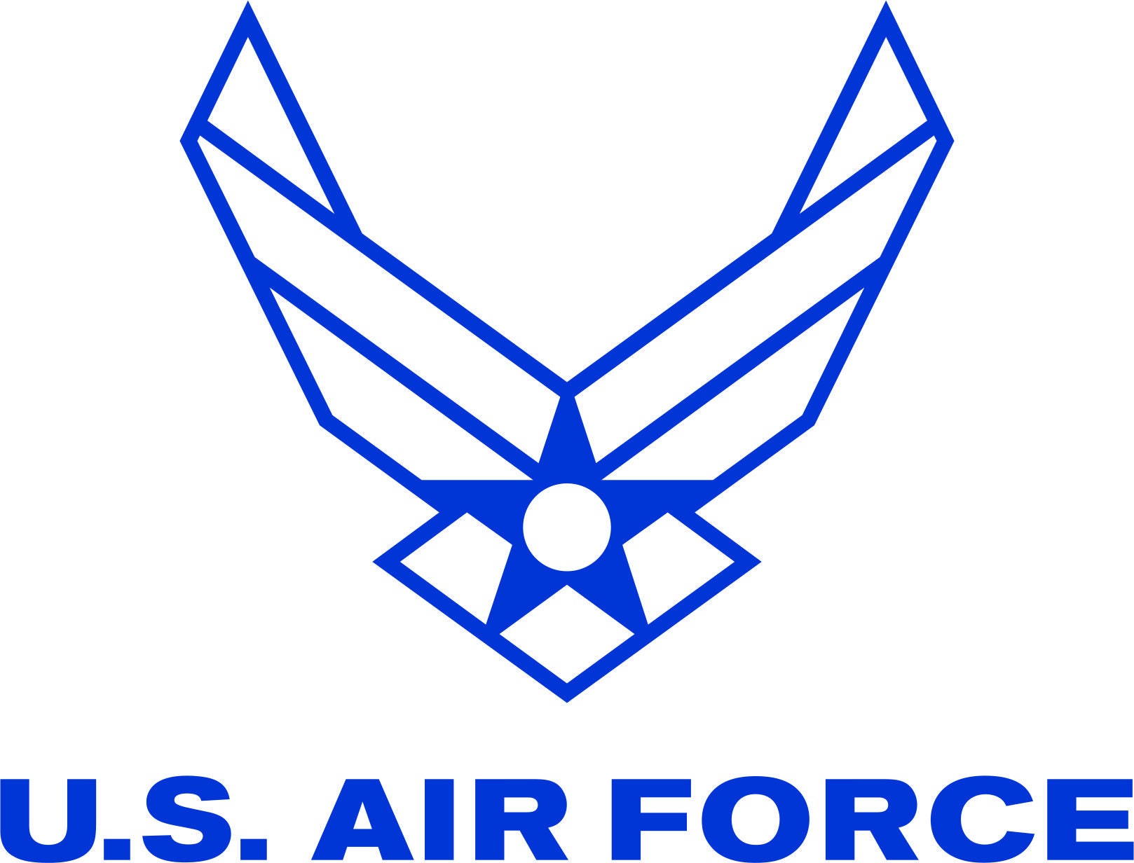 US Air Force AF X 4 Graphics Outline and Solid Svg - Etsy
