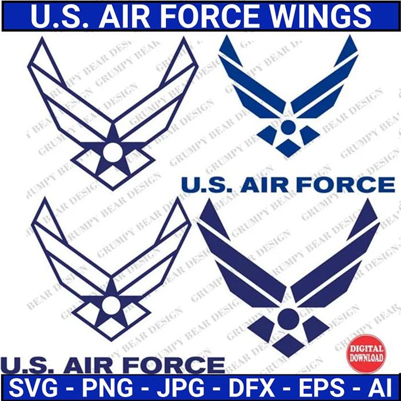 Air Force Logo Graphic - Etsy