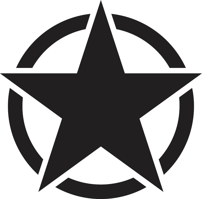 US Army Star X7 Graphics Regular and Distressed Svg Eps Jpg - Etsy