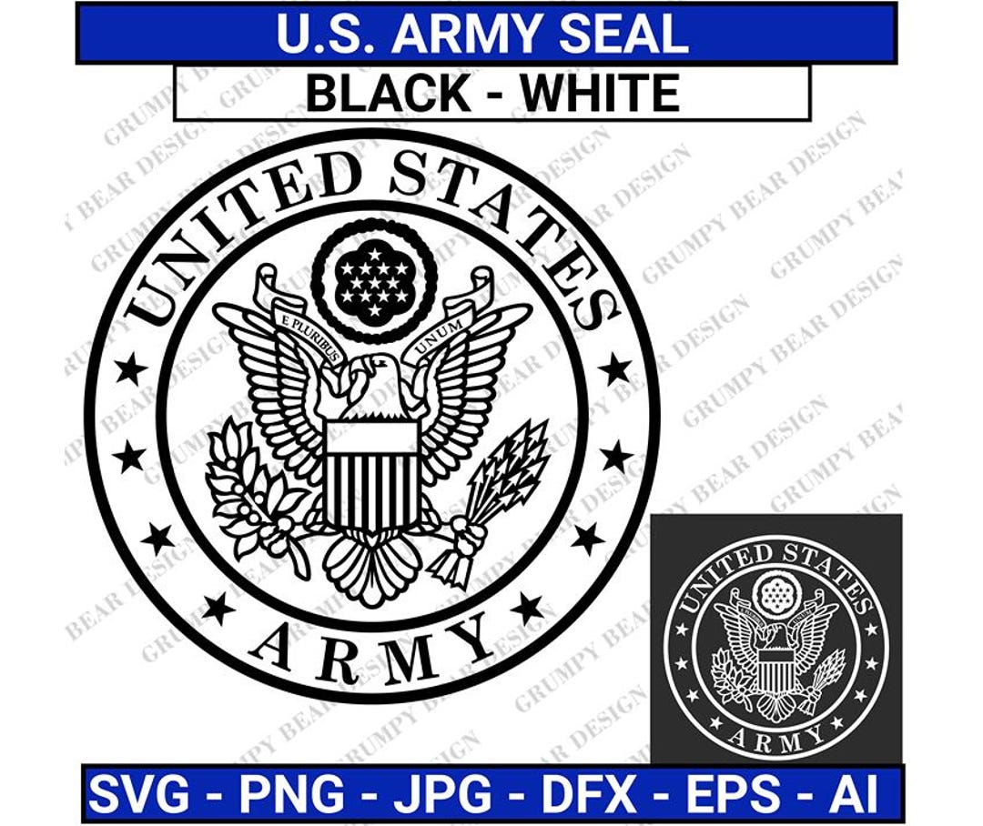 U.S. Army Seal, Army Logo, Army Crest, Army SVG, Army PNG, Army Emblem ...