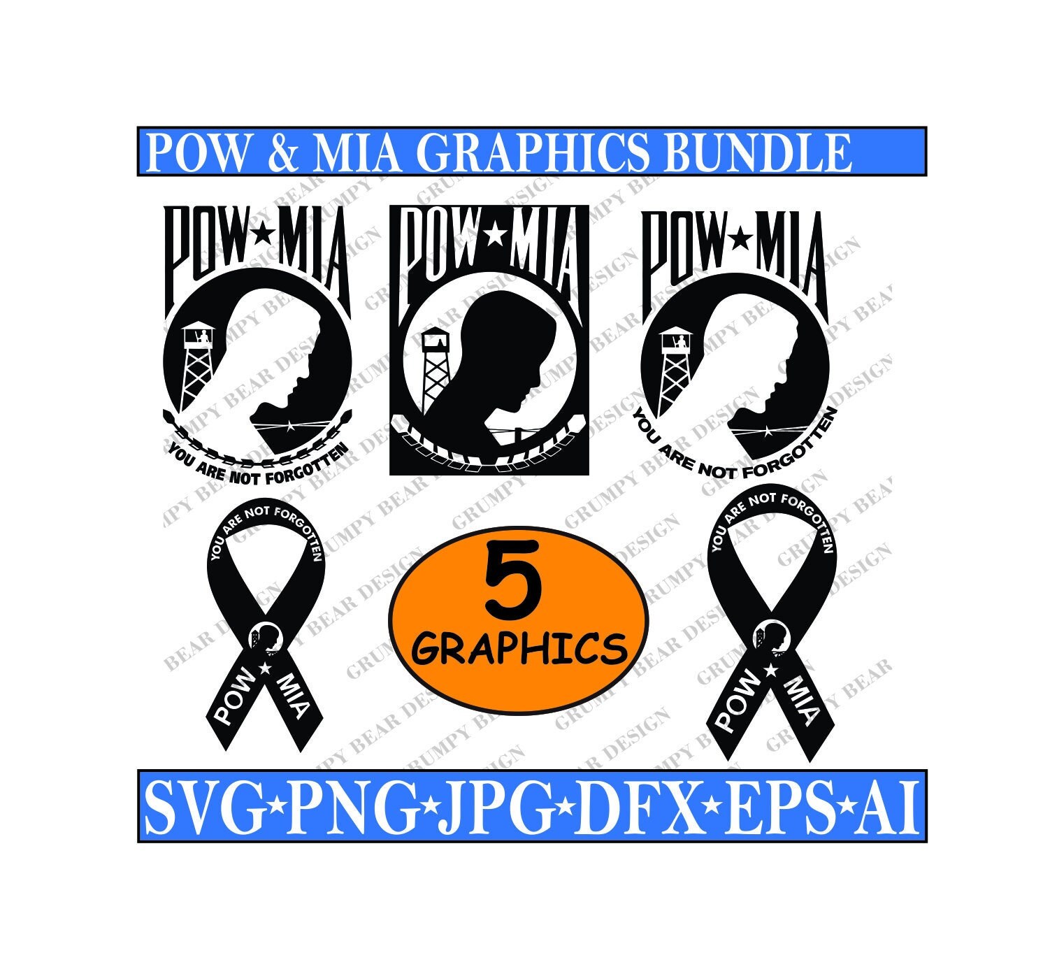Pow & Mia X5 Graphics Bundle Digital Download Cut File Svg - Etsy