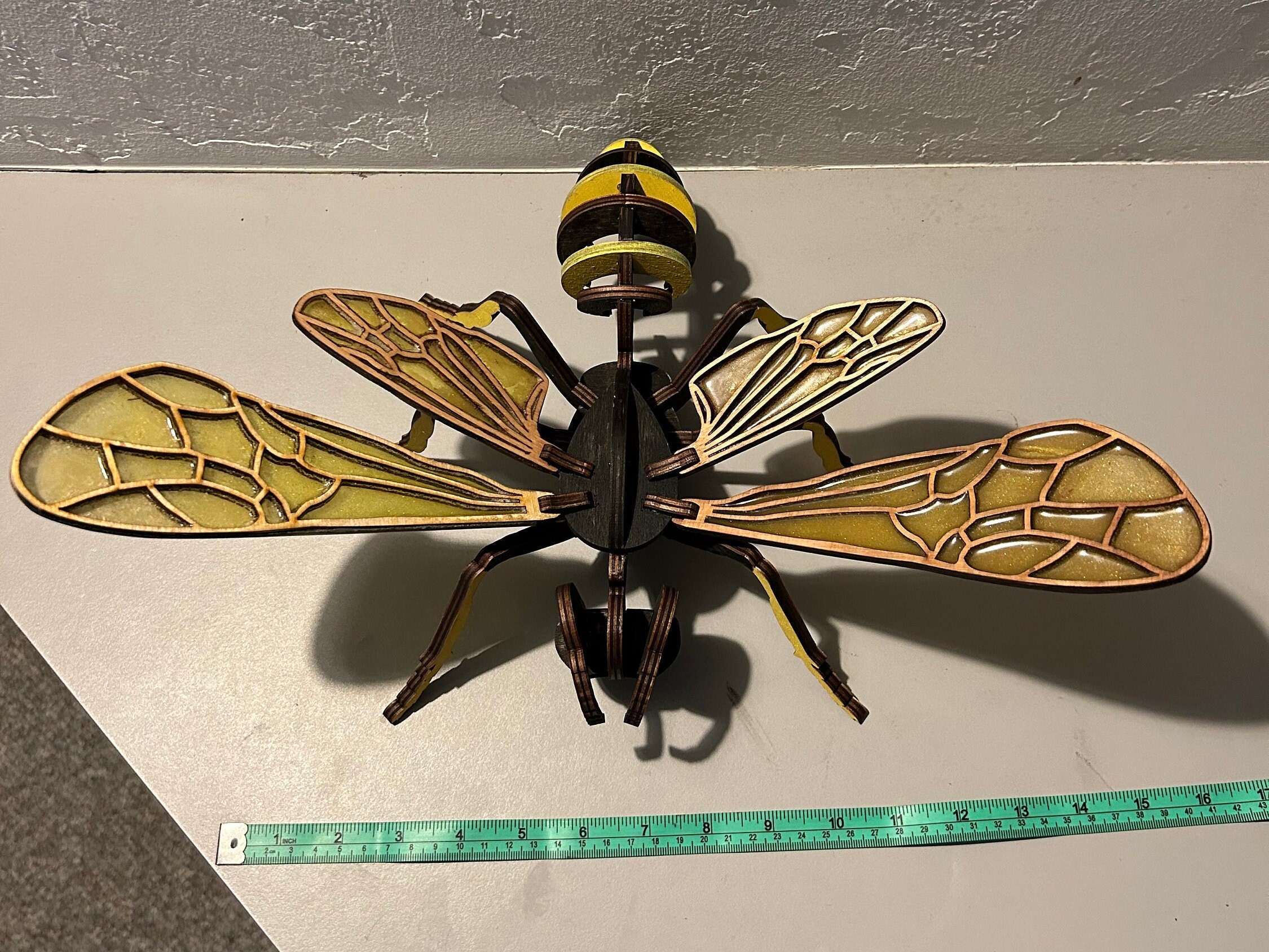 Wasp 3D Puzzle Toy Laser Cut Files, AI, DXF, SVG, Plans Instant Download, Cnc Pattern, Lightburn ...