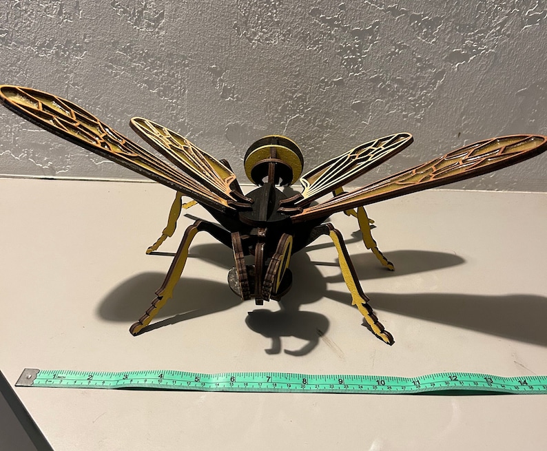 Wasp 3D Puzzle Toy Laser Cut Files, AI, DXF, SVG, Plans Instant ...