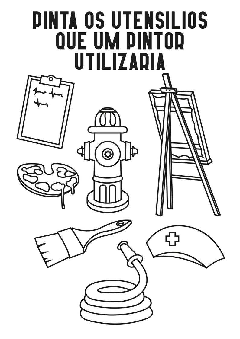 Livro De 42 Páginas Premium Para Pintar: Pinta & Aprende - Volume 1 - Etsy