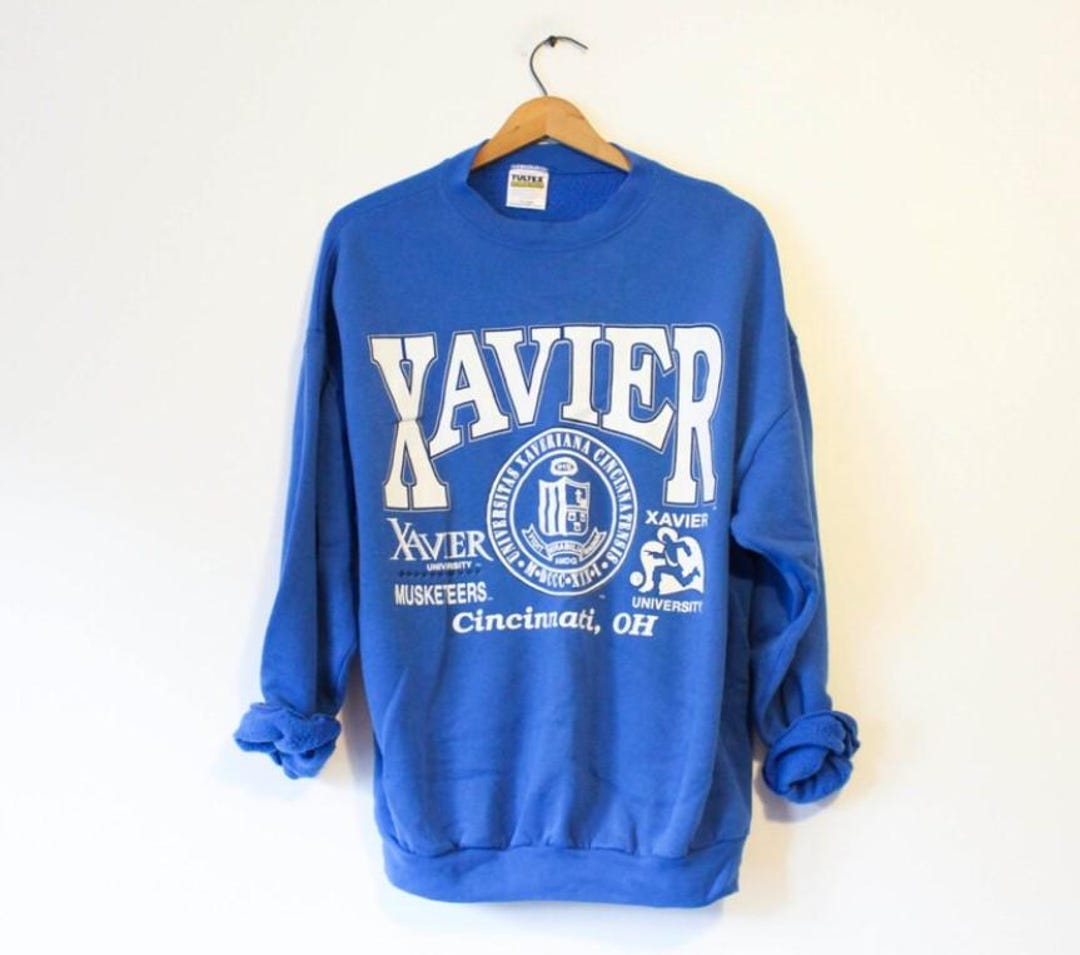 Vintage 90s Xavier University Crewneck Sweatshirt, Xavier University ...