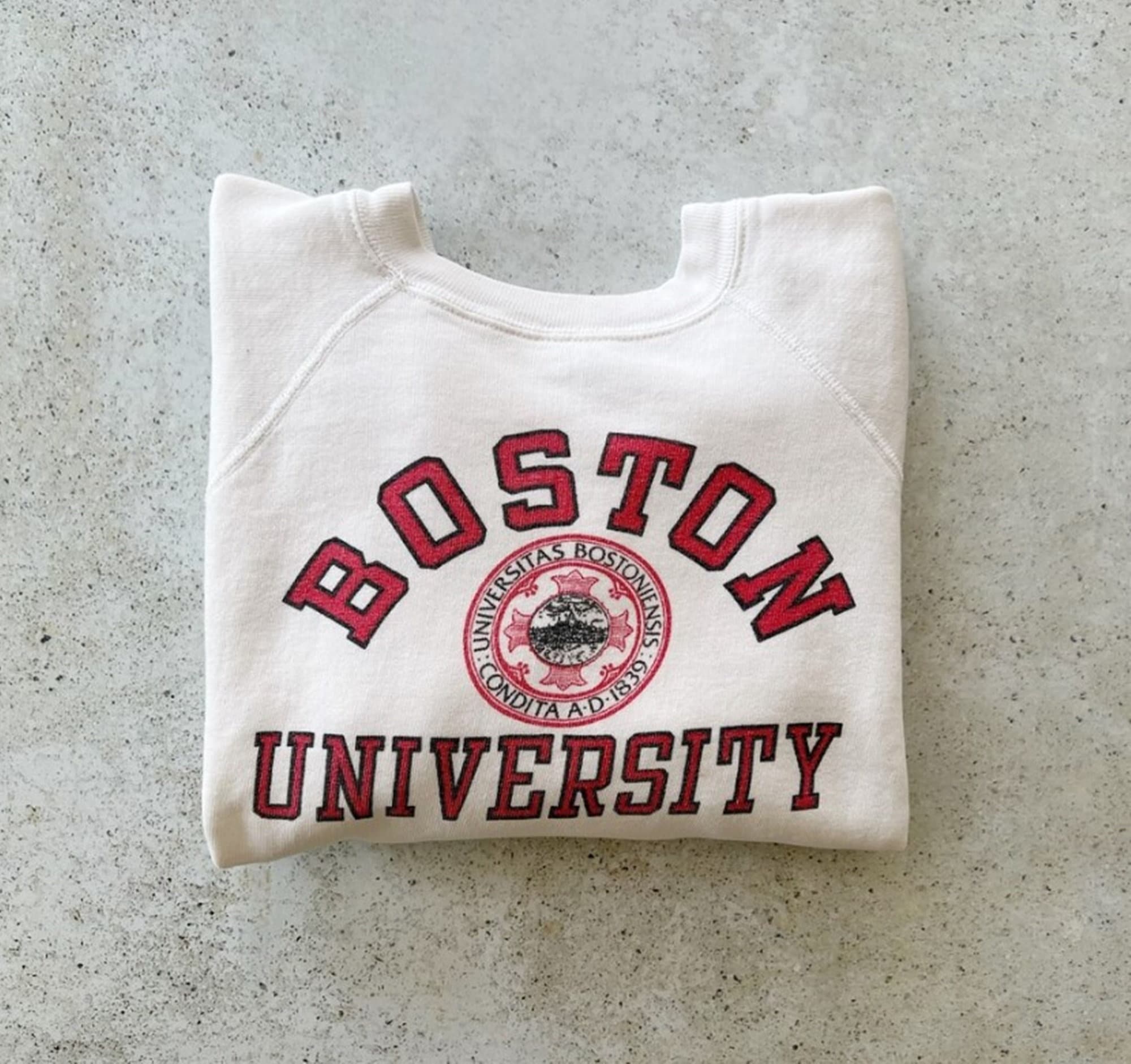 Vintage 90s Boston University Crewneck Sweatshirt, Boston University ...
