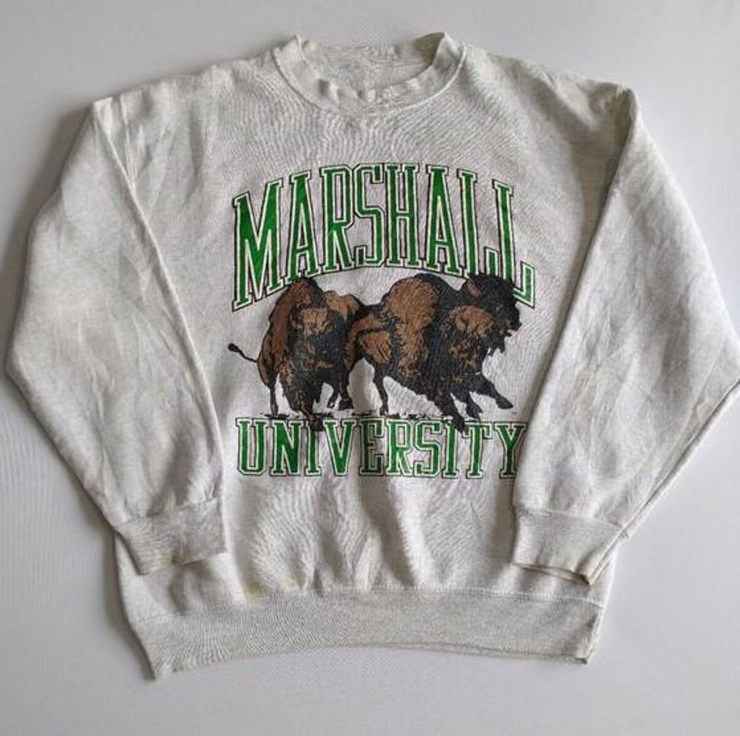 Vintage 90s Marshall University Crewneck Sweatshirt, Marshall ...