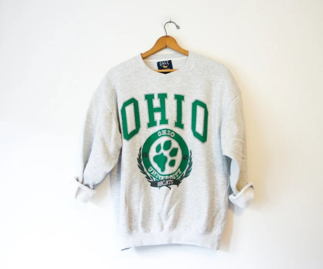 Vintage 90s Ohio University Bobcats Sweatshirt, Ohio University Shirt ...