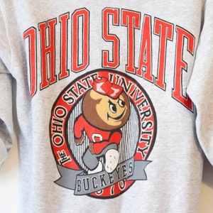 Vintage 90s Ohio State Buckeyes Sweatshirt, Ohio State Shirt, Ohio ...