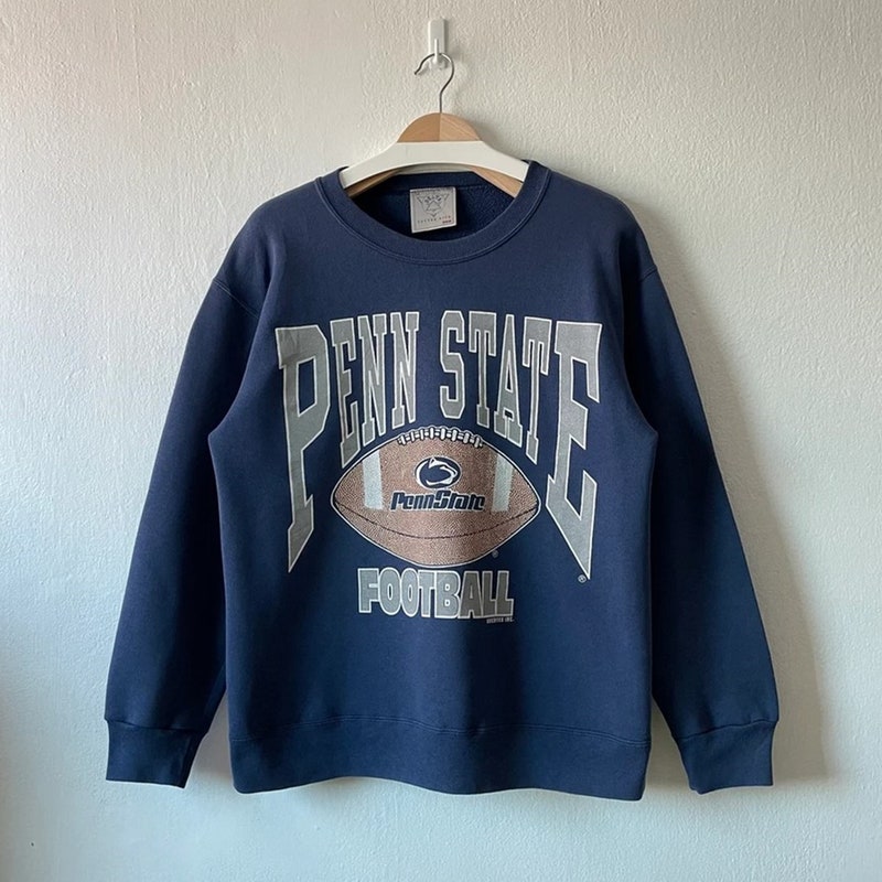 Xxl Vintage Navy Crewneck - Etsy