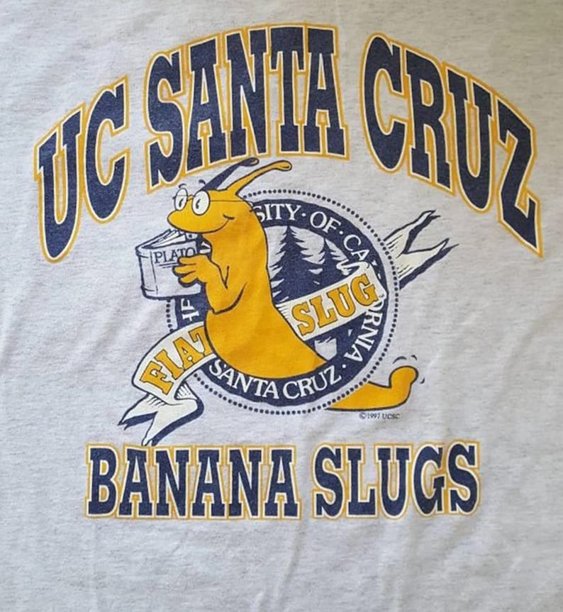 Vintage University of California Santa Cruz Banana Slugs T-shirt, UC ...