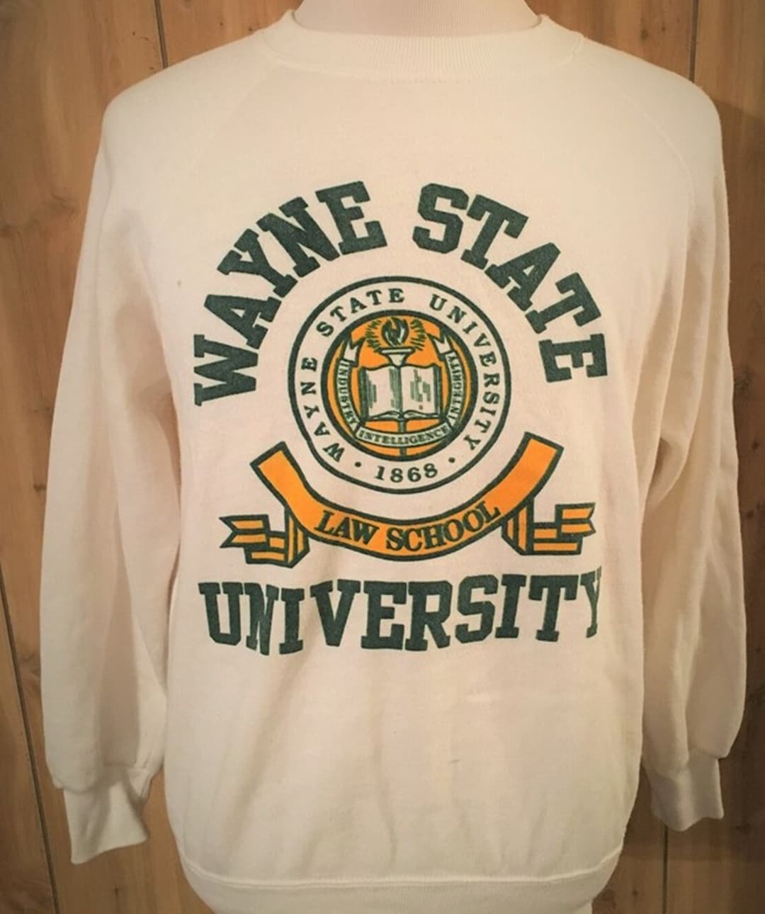 Vintage 90s Wayne State University Detroit Michigan Sweatshirt, Wayne ...