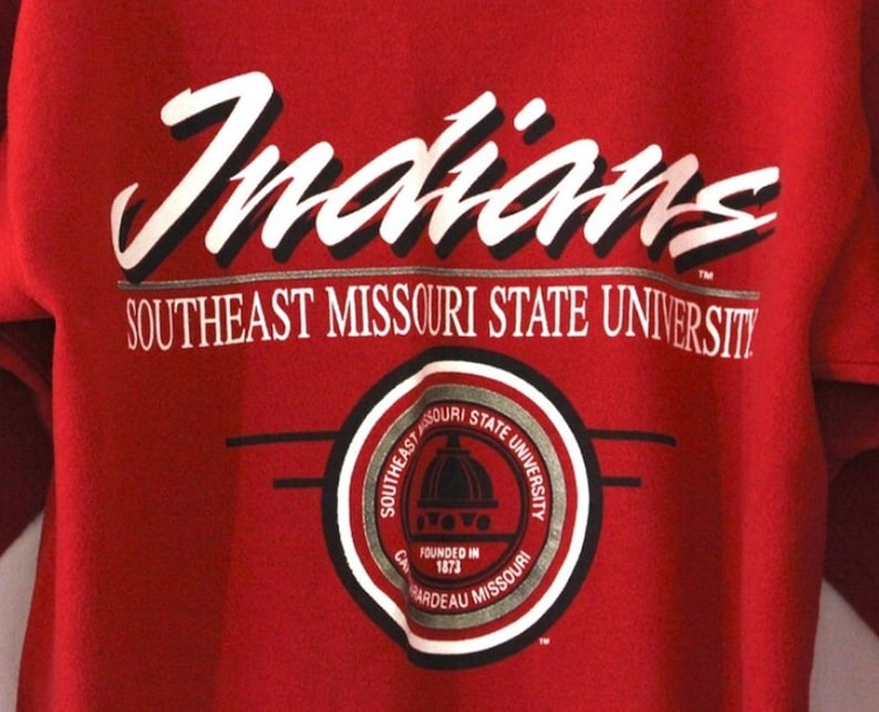 Vintage 90s Southeast Missouri State University Indians Sweatshirt ...