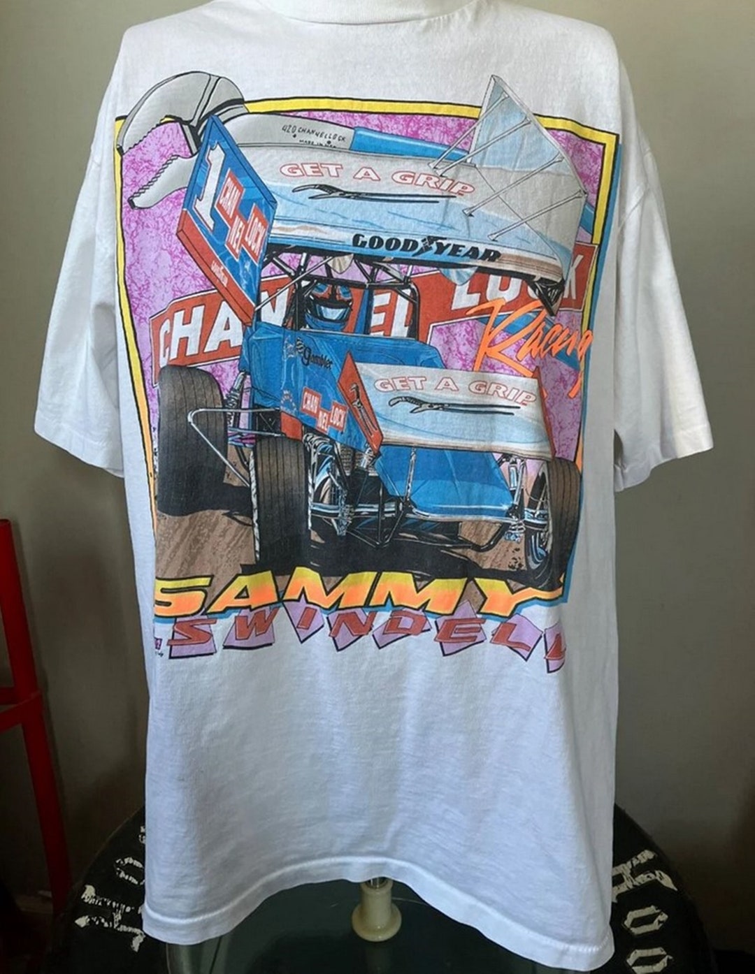 Vintage 90s Sammy Swindell Channellock Sprint Car T-shirt, Sammy ...