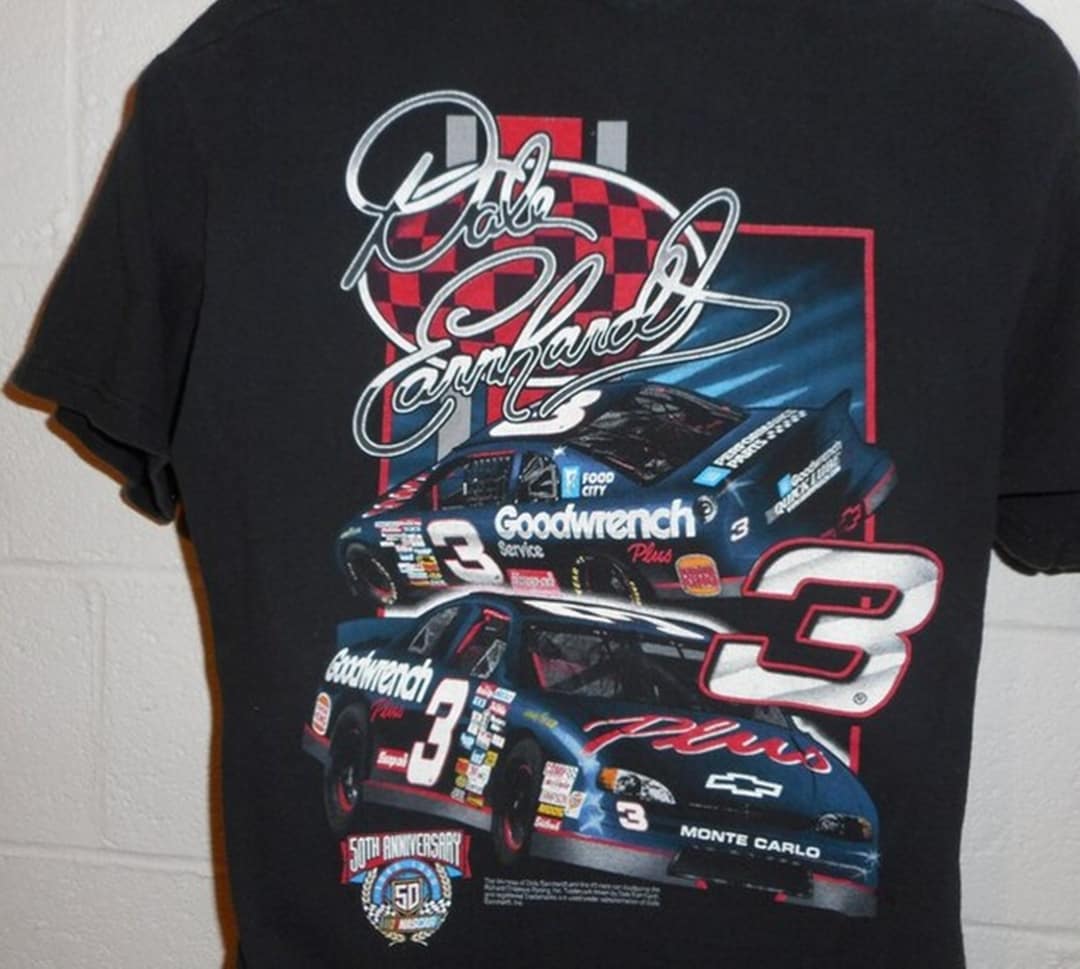 Vintage 90s Nascar Dale Earnhardt Sr #3 T-shirt, NASCAR Racing Shirt ...