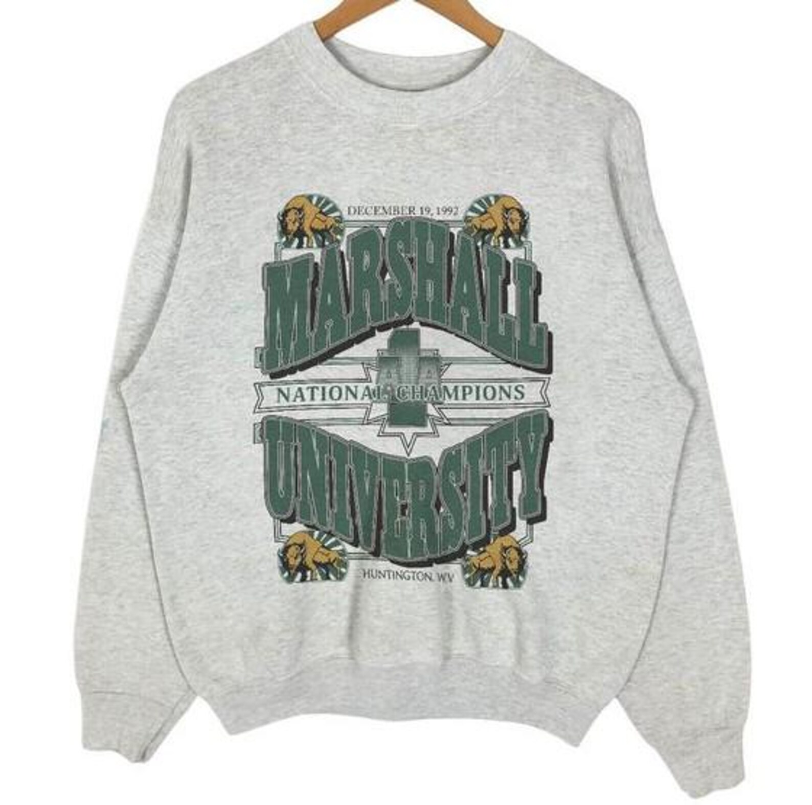 Vintage 90s Marshall University Crewneck Sweatshirt, Marshall ...