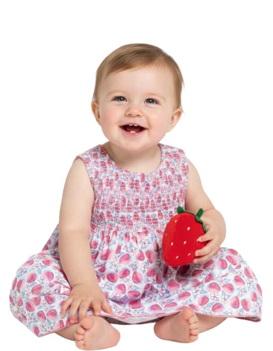 Jojo Maman Bebe Strawberry Bloom Smocked Baby Dress in Pink - Etsy