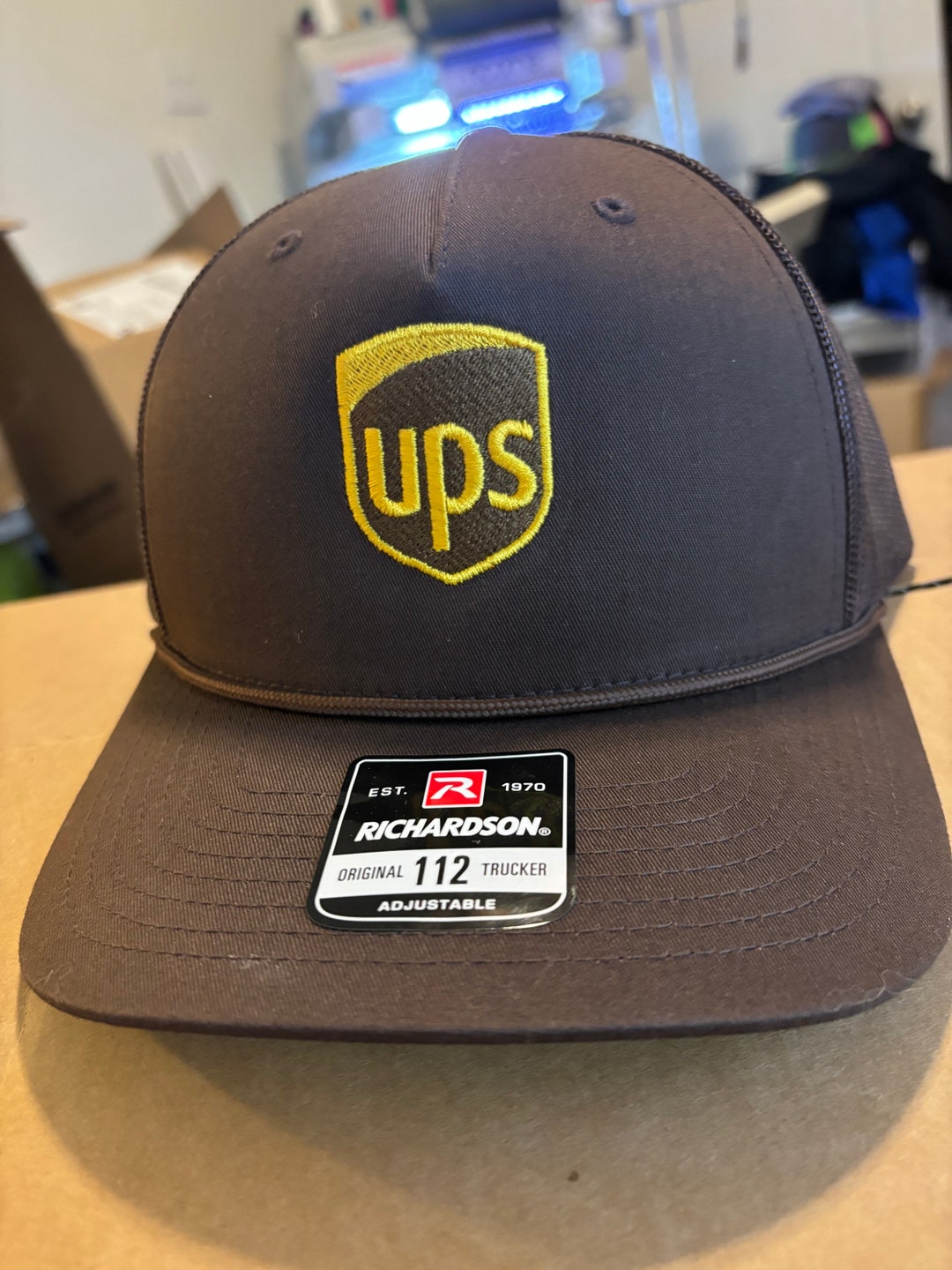 UPS Cap Richardson 112 Five Panel Rope Cap Embroidered - Etsy