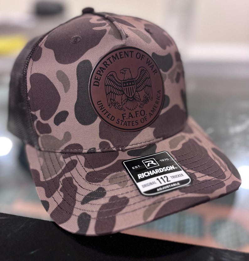 Trump Department of War Cap MAGA Patch on Richardson Cap - Etsy