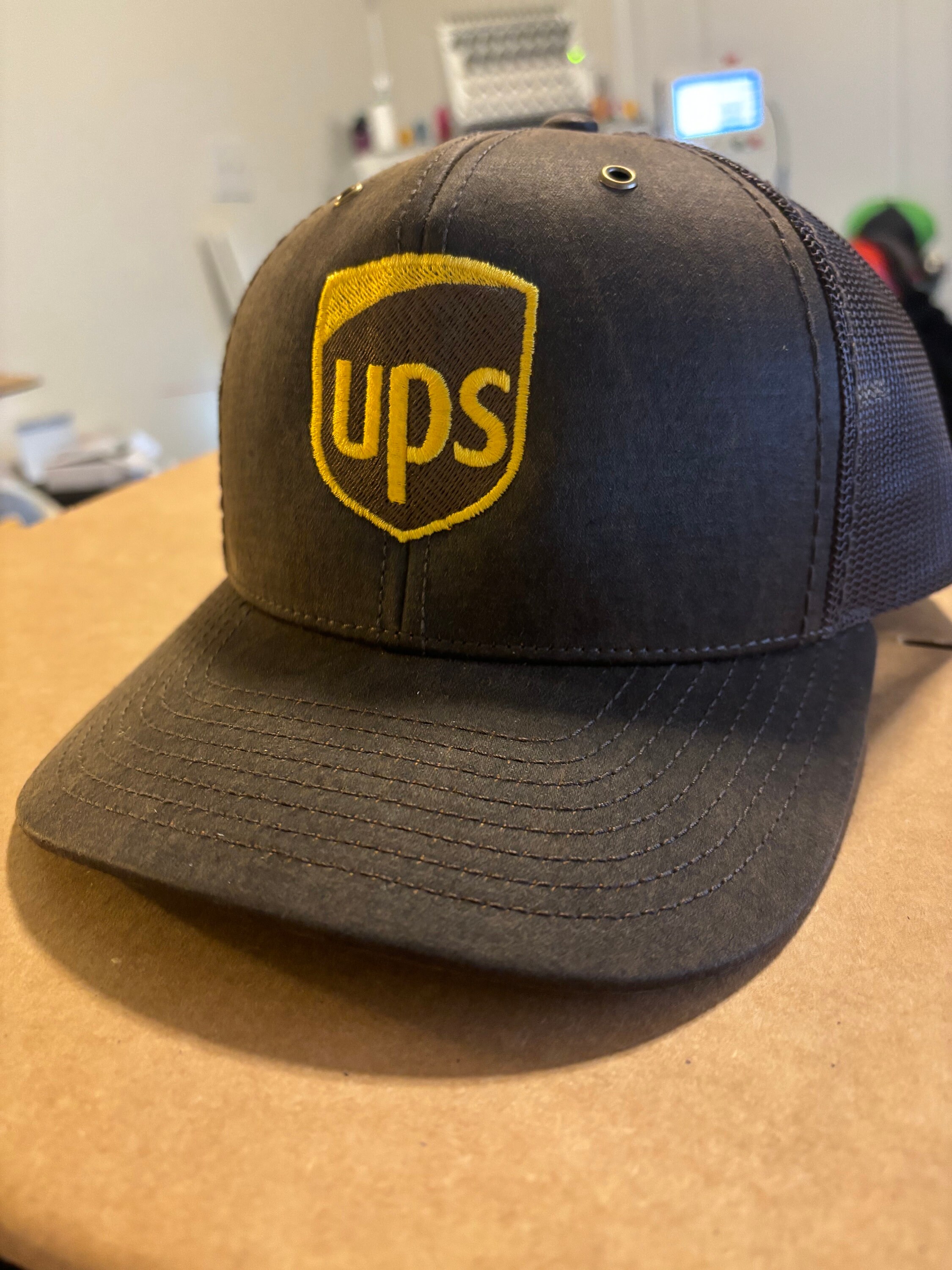 UPS Cap Richardson 112WF Freemont Trucker Cap Embroidered or PVC PATCH ...