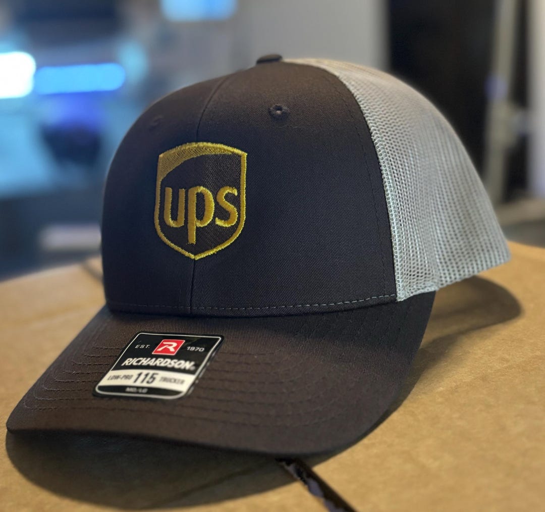 UPS Cap Richardson 115 Low Profile Chocolate Chip/ Grey Brown ...