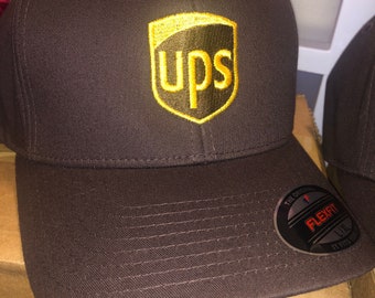 UPS 3D Embroidered Cap / UPS Brown Cap / Embroidered UPS Logo Cap ...