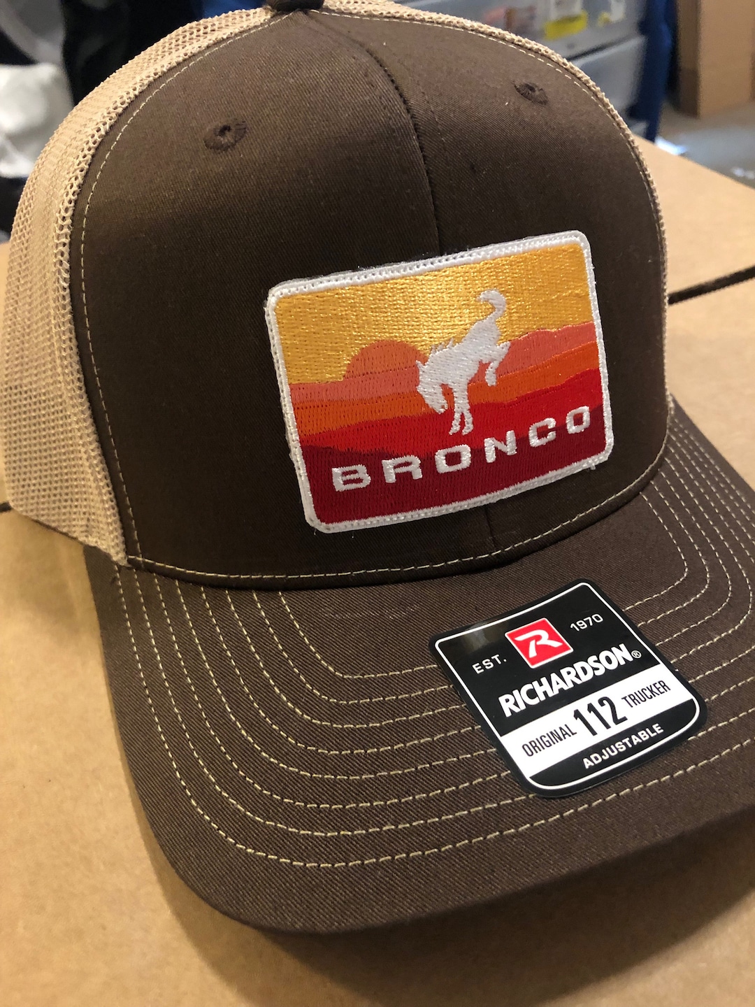 Retro Ford Bronco Patch or Lasered Patch on Richardson 112 Trucker Snapback Cap - Etsy