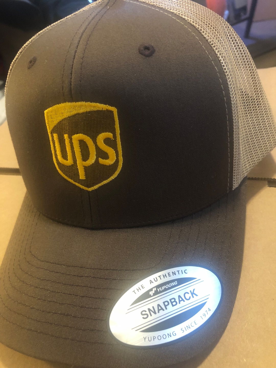 UPS Cap Yupoong Snapback Classic Embroidered or PVC Patch - Etsy