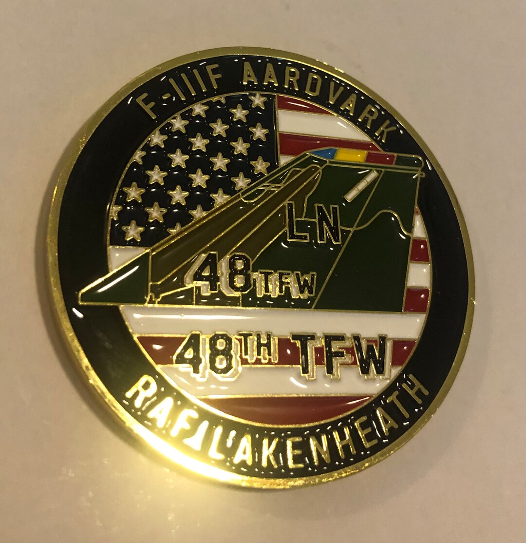 Challenge Coin RAF Lakenheath F-111F Aardvark 48th TFW USAF - Etsy