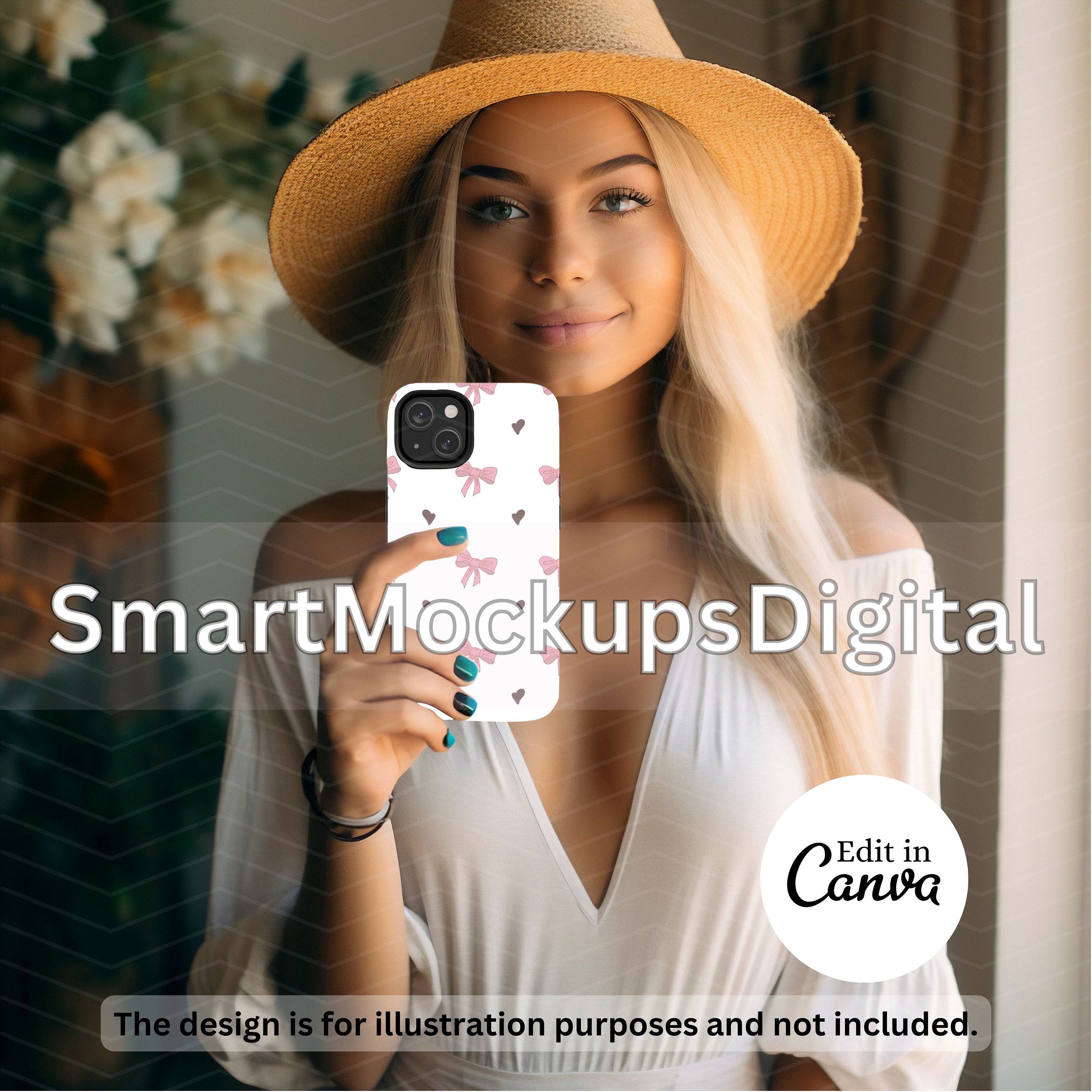 Phone Case Mockup Edit With Canva Phone Case Mockup Blank Phone Case ...